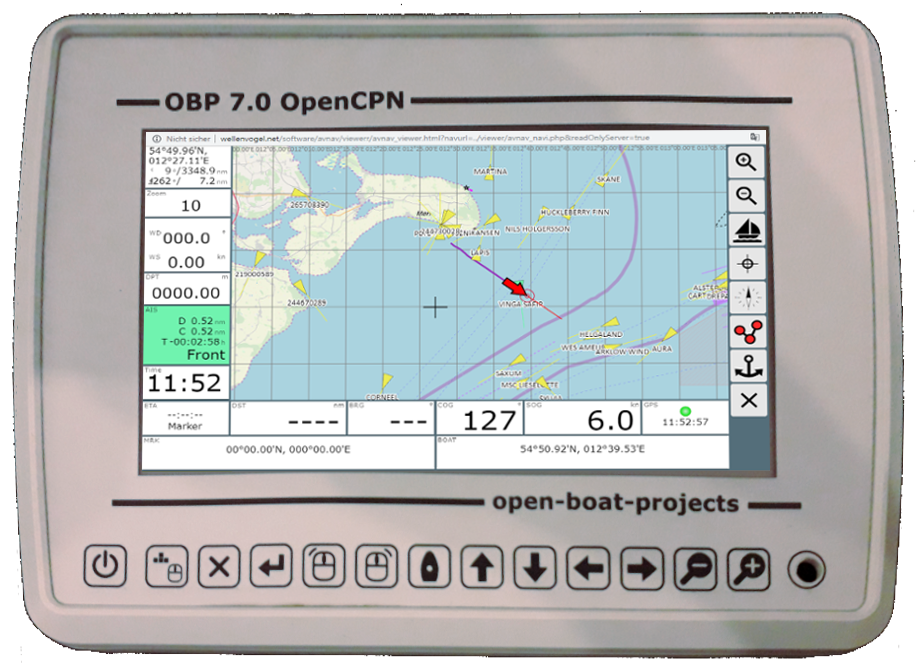 7″ Plotter Raspi 4B – open-boat-projects.org