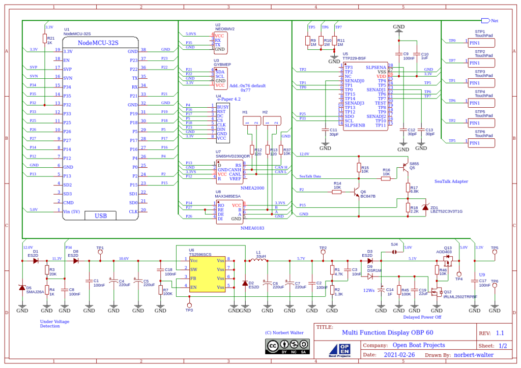 Multifunktionsdisplay OBP60 V1 – open-boat-projects.org