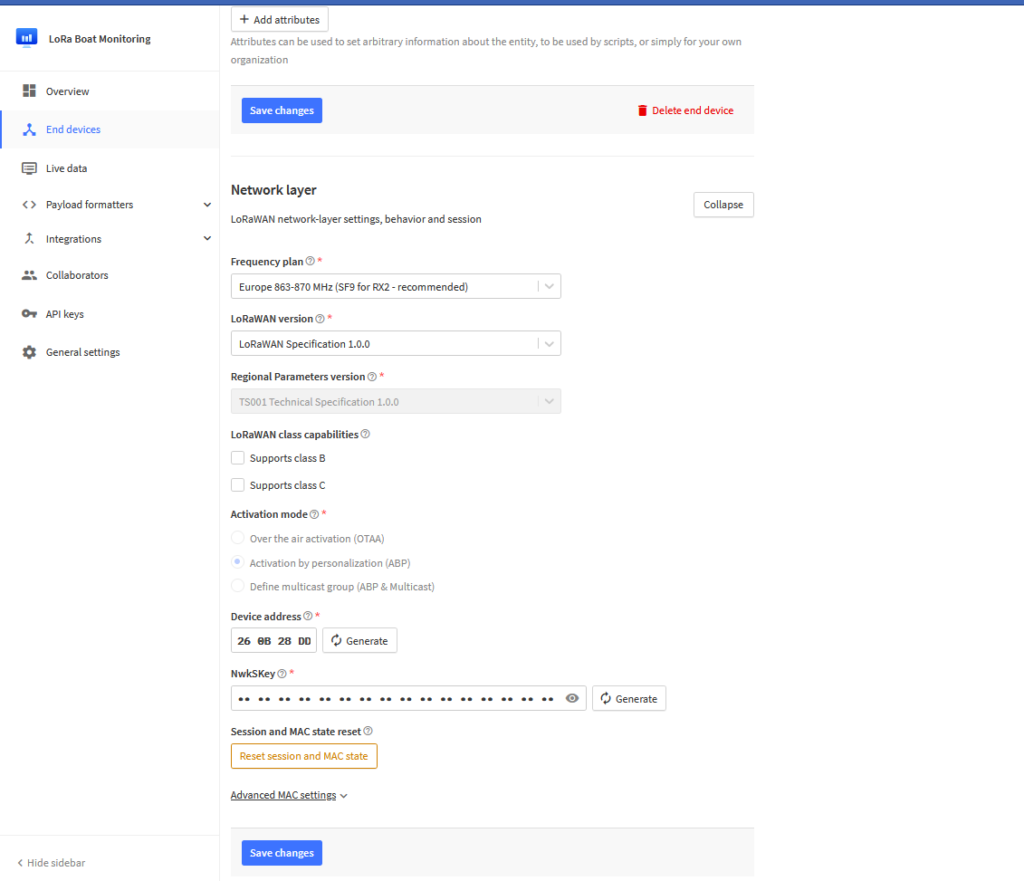 Applikation, Device und Payload Formatter bei TTN V3 – open-boat-projects.org