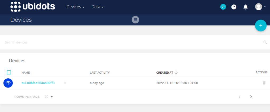 Datenintegration in Ubidots – open-boat-projects.org